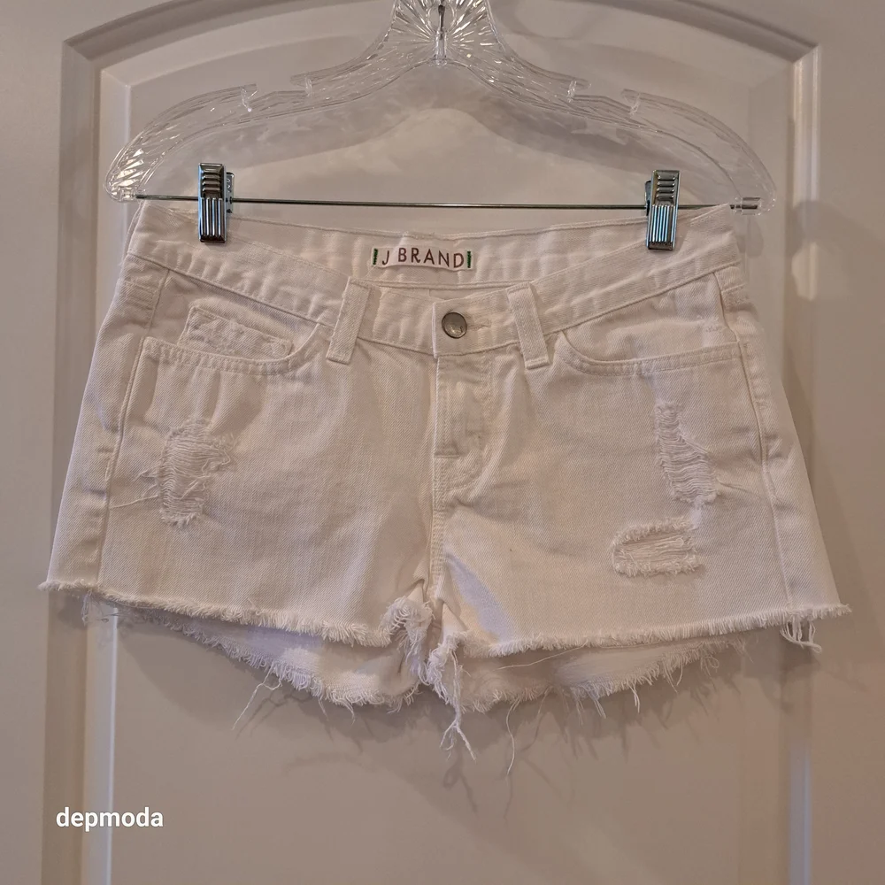 J Brand | Shorts | J Brand White Distressed Jean Shorts Size 27 | Poshmark
